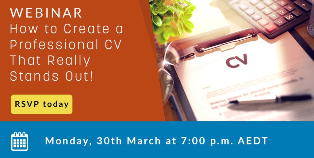 WEBINAR: How to Create a Professional CV That Really Stands Out ...